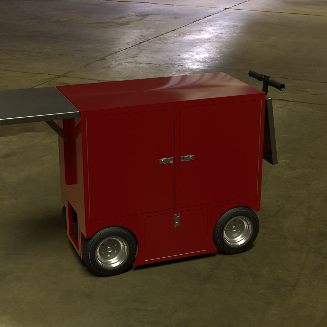 3D Workstation Cart 8 - TurboSquid 2301421