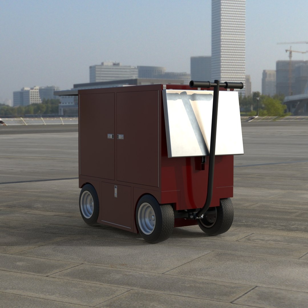 3D Workstation Cart 8 - TurboSquid 2301421