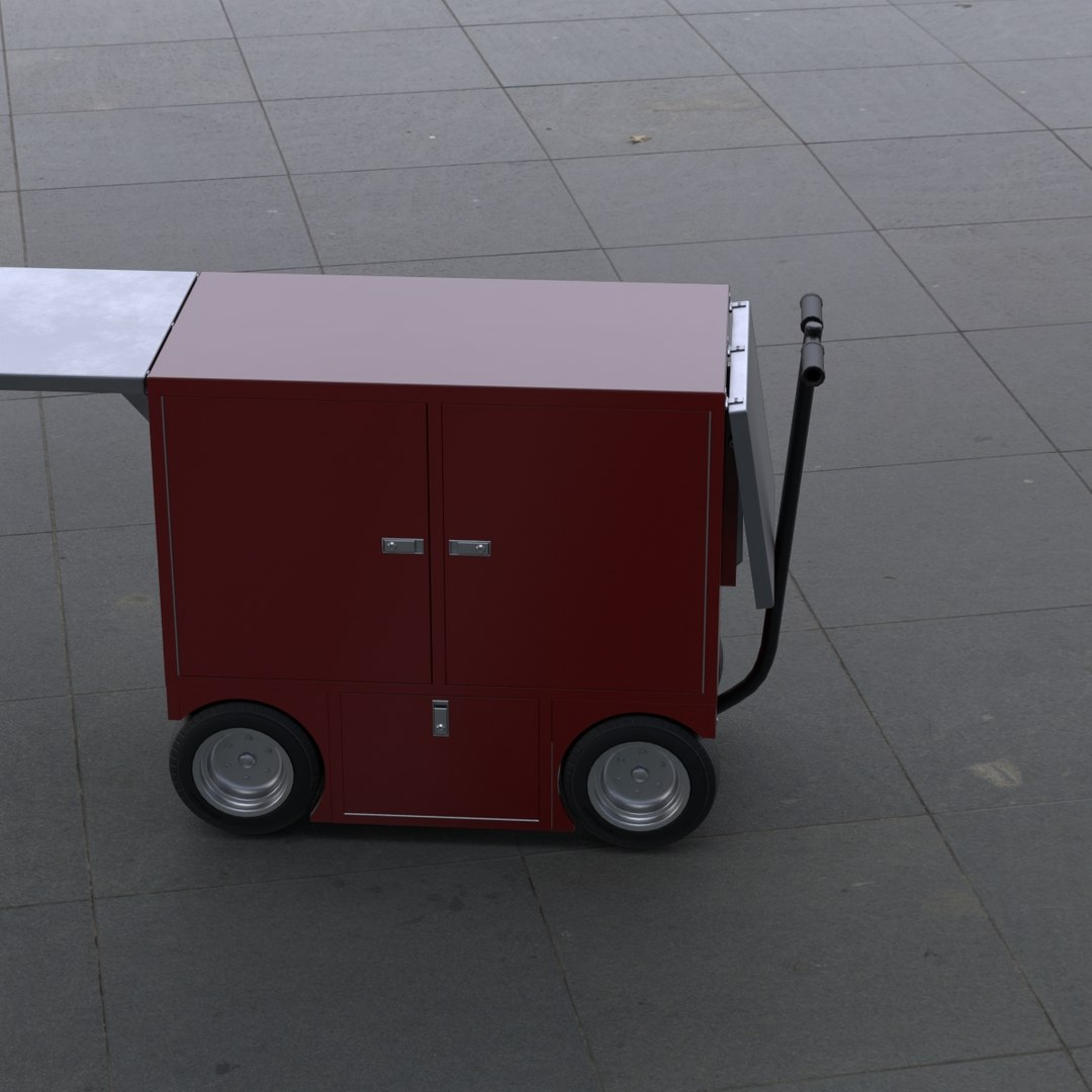 3D Workstation Cart 8 - TurboSquid 2301421