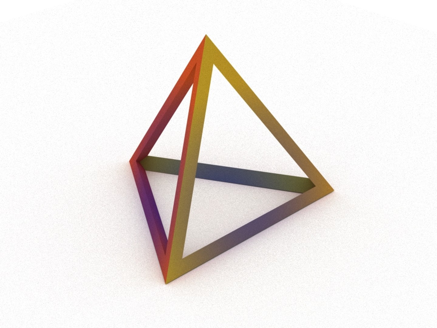 Tetrahedron Polyhedron Shape Model - TurboSquid 1606018