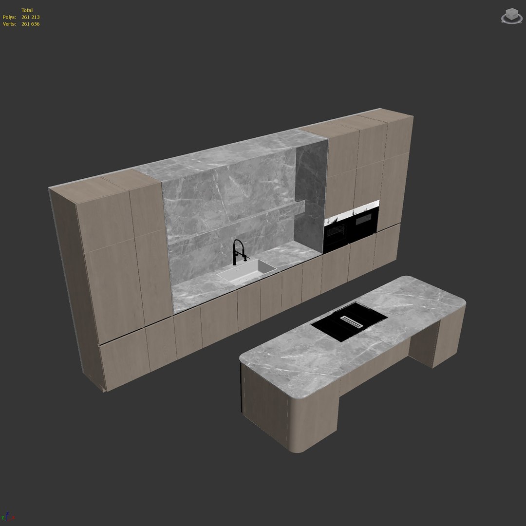 3D Kitchen Set 21 Model - TurboSquid 2150385