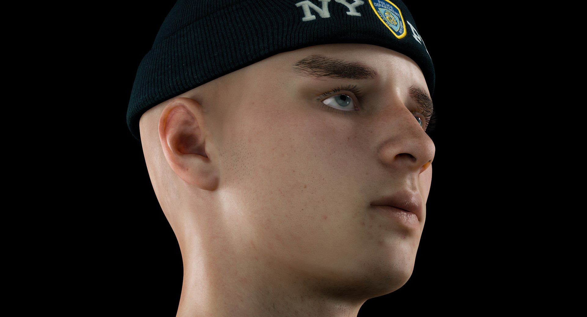 Realistic male 20s head 3D model - TurboSquid 1460845