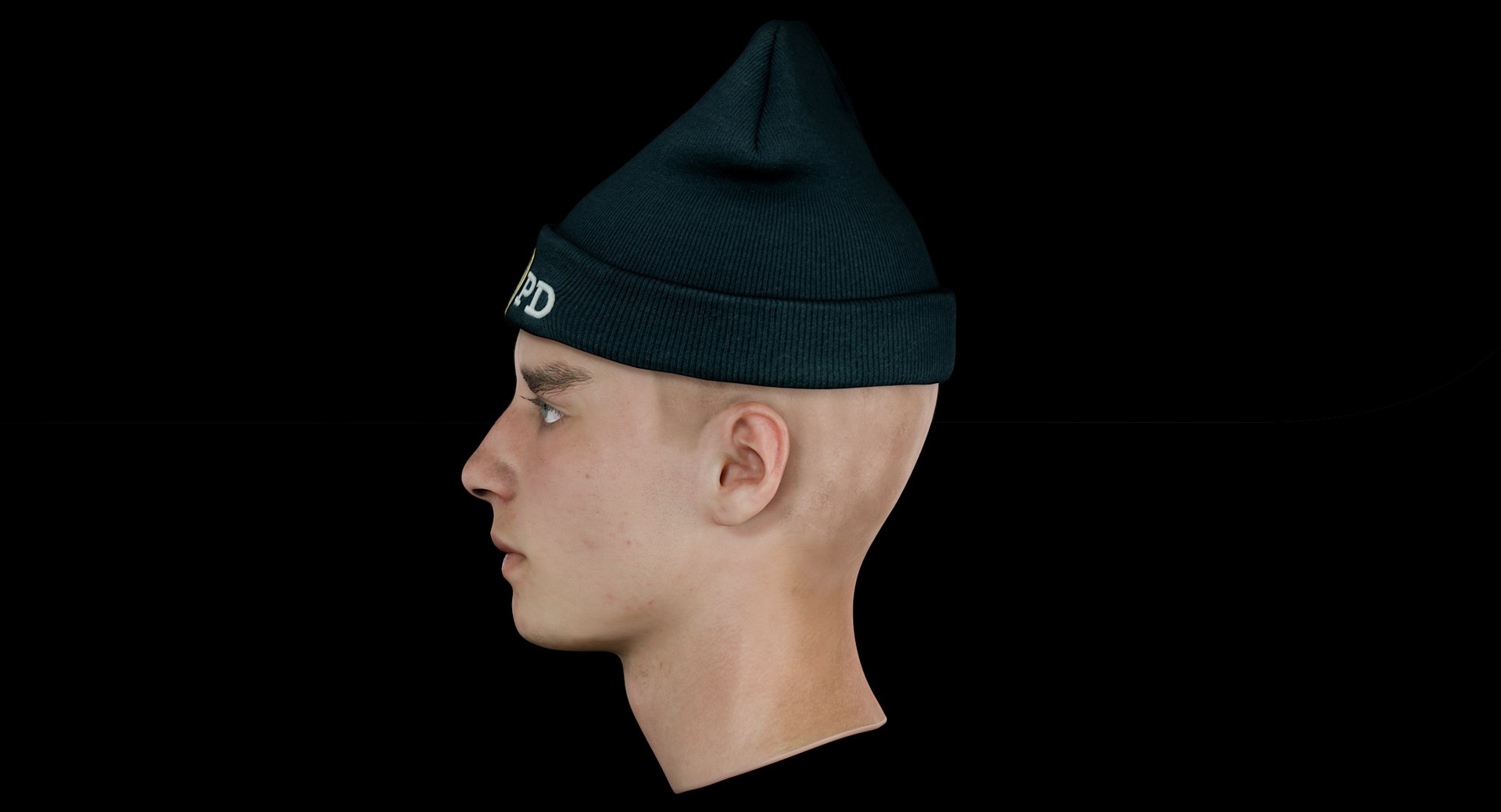 Realistic male 20s head 3D model - TurboSquid 1460845