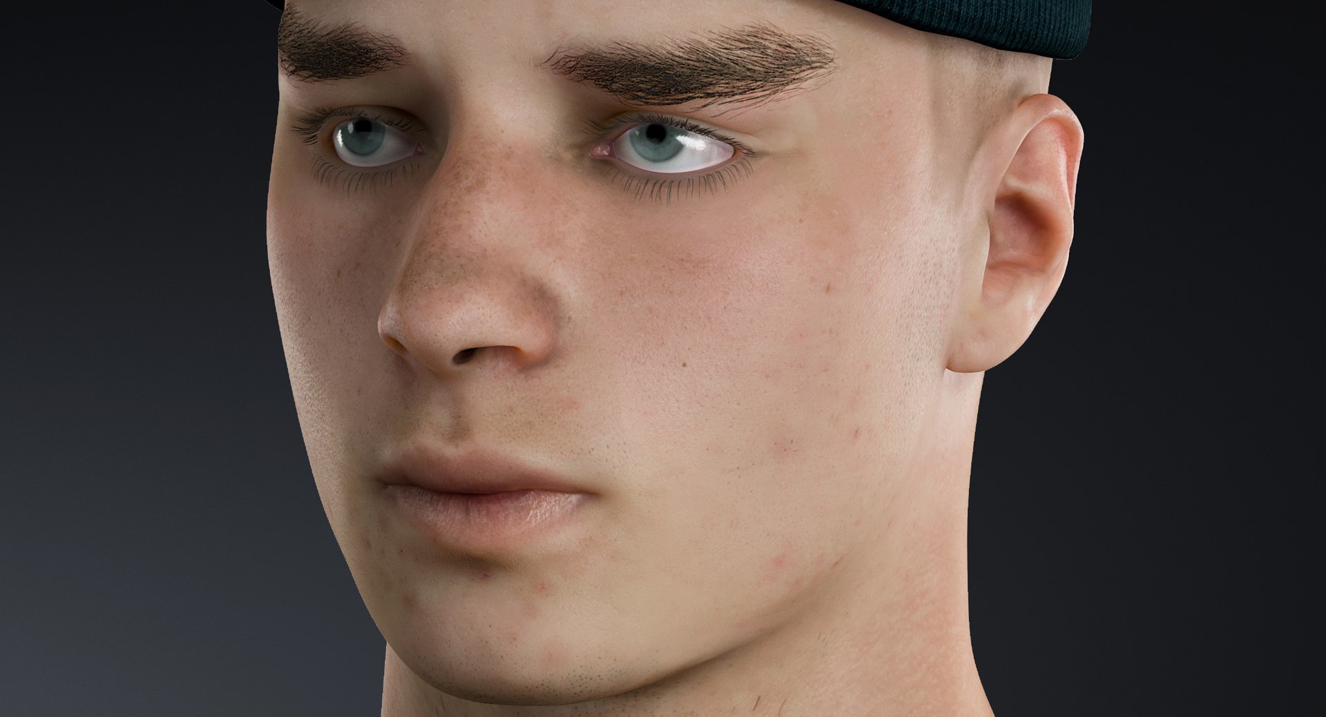 Realistic male 20s head 3D model - TurboSquid 1460845