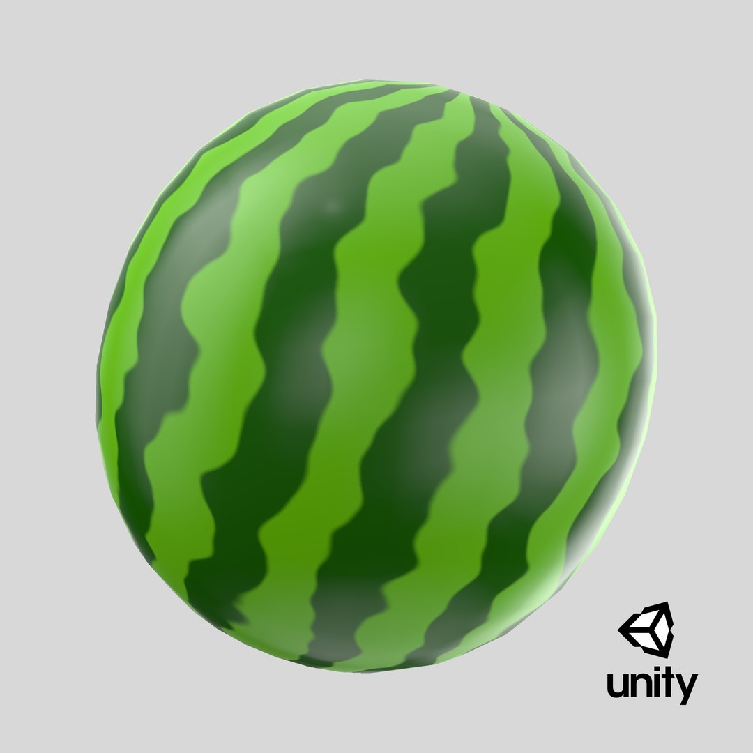 3D Watermelon Stylized - TurboSquid 2360378