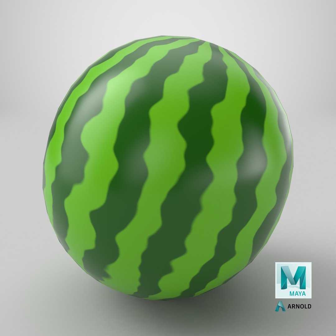 3D Watermelon Stylized - TurboSquid 2360378