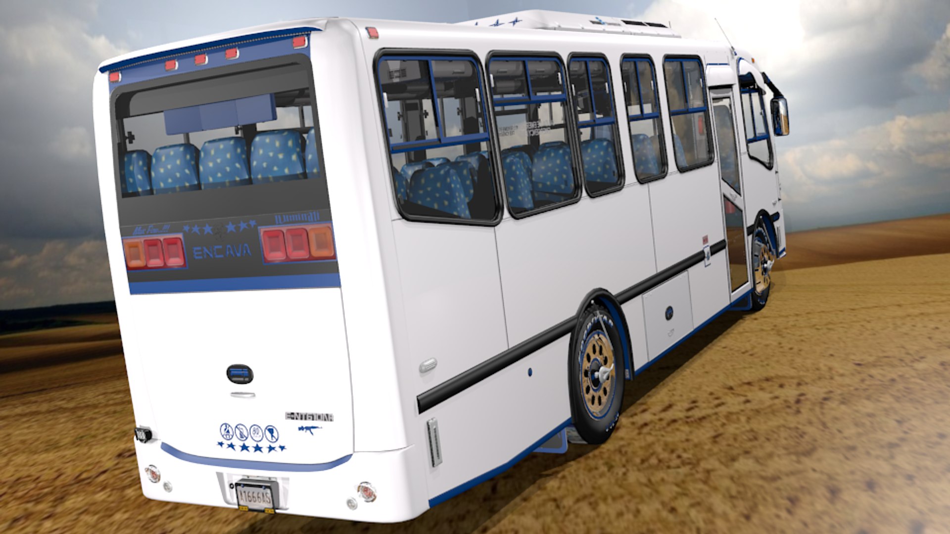 Encava bus e-nt610ar isuzu 3D - TurboSquid 1580801