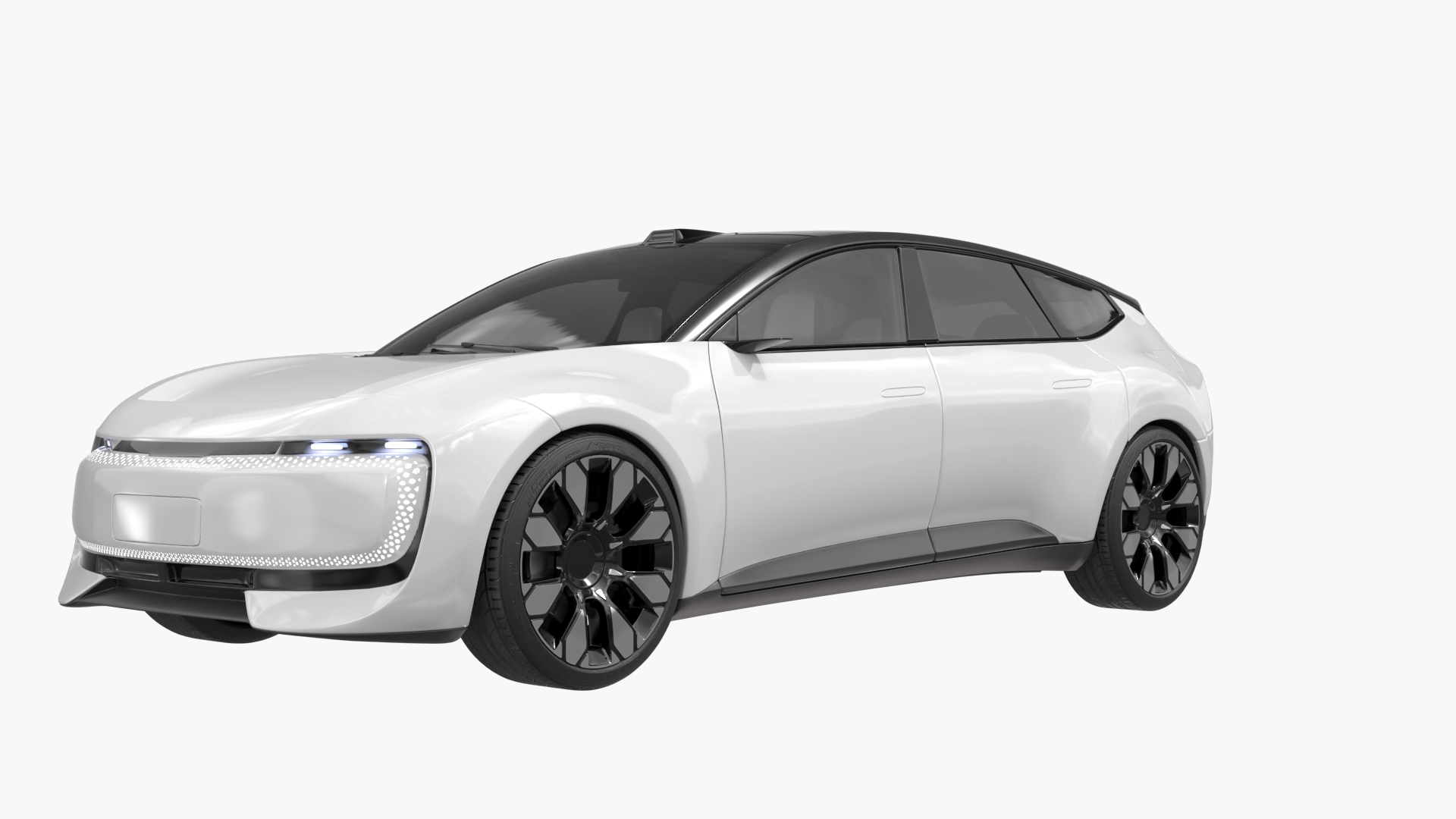 3D Electric Crossover Vehicle White Simplified Model - TurboSquid 2506765