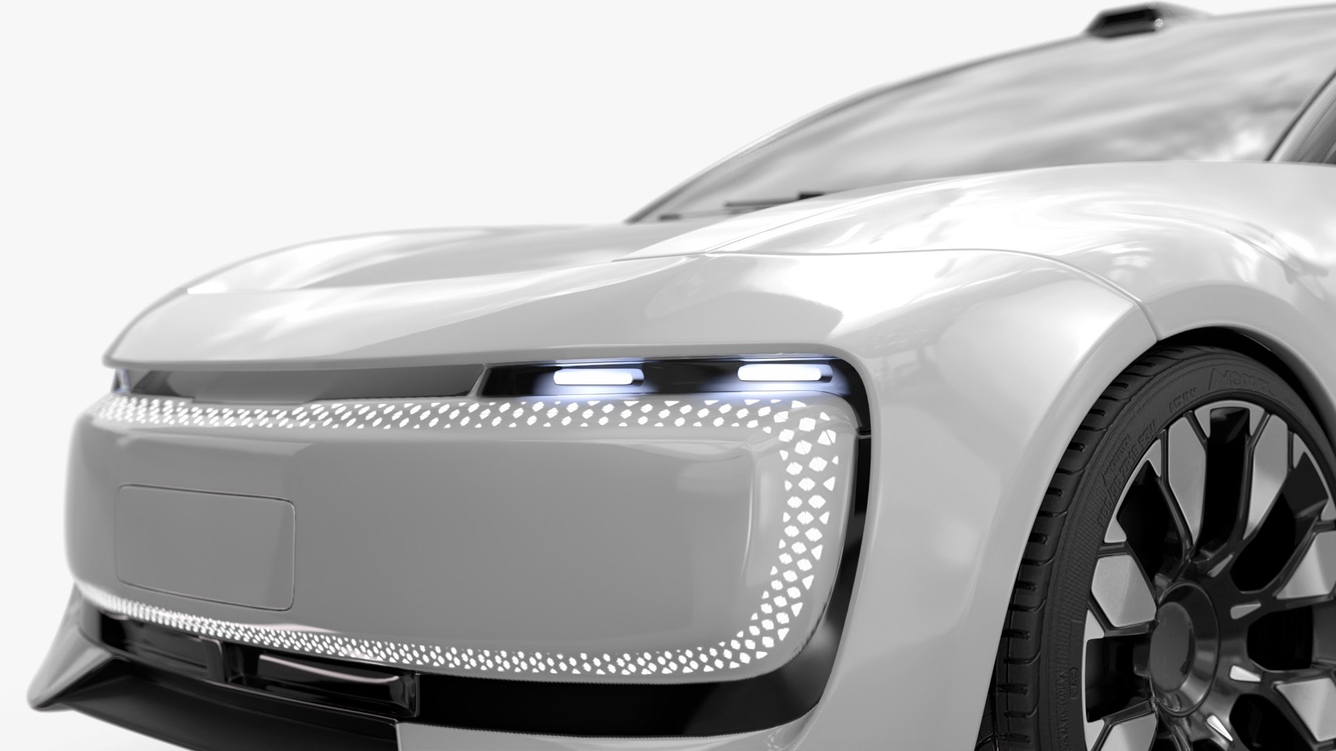 3D Electric Crossover Vehicle White Simplified Model - TurboSquid 2506765
