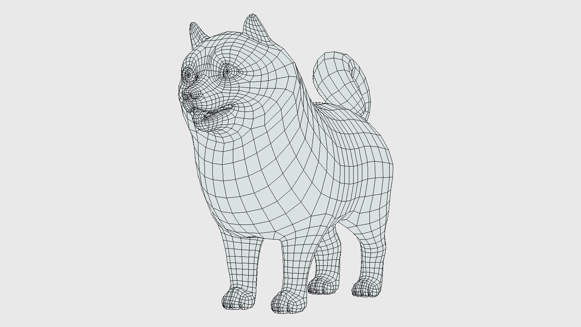 Cartoon Dog - Pomeranian Spitz Model - TurboSquid 2308012