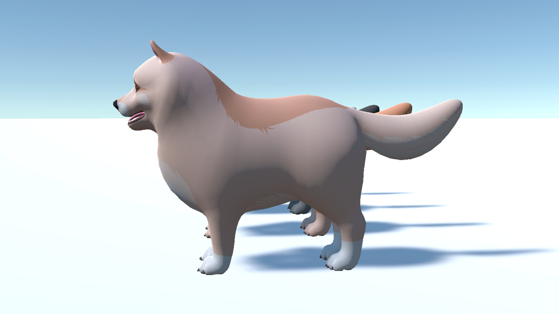 Cartoon Dog - Pomeranian Spitz Model - TurboSquid 2308012