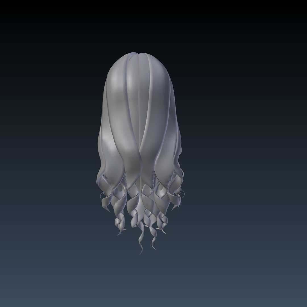 Hairstyle Secondlife Model - TurboSquid 1650513