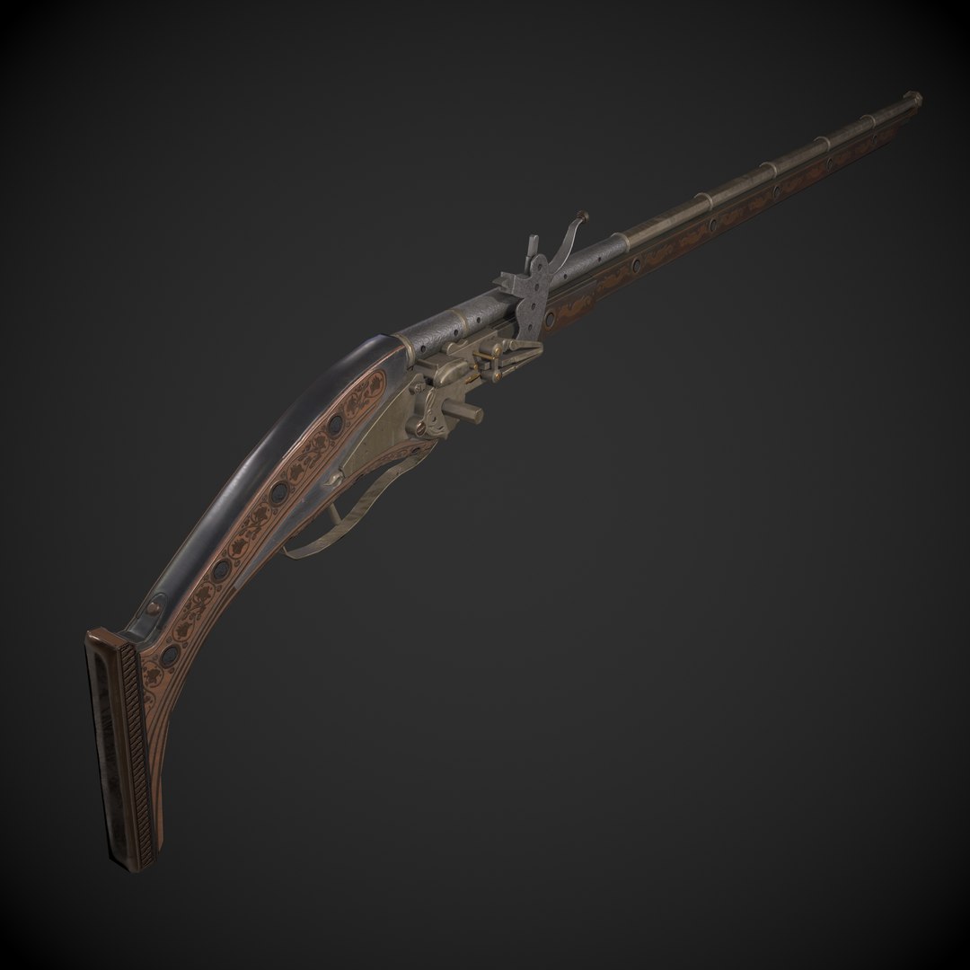 Ornate Musket 3D Model - TurboSquid 1982849