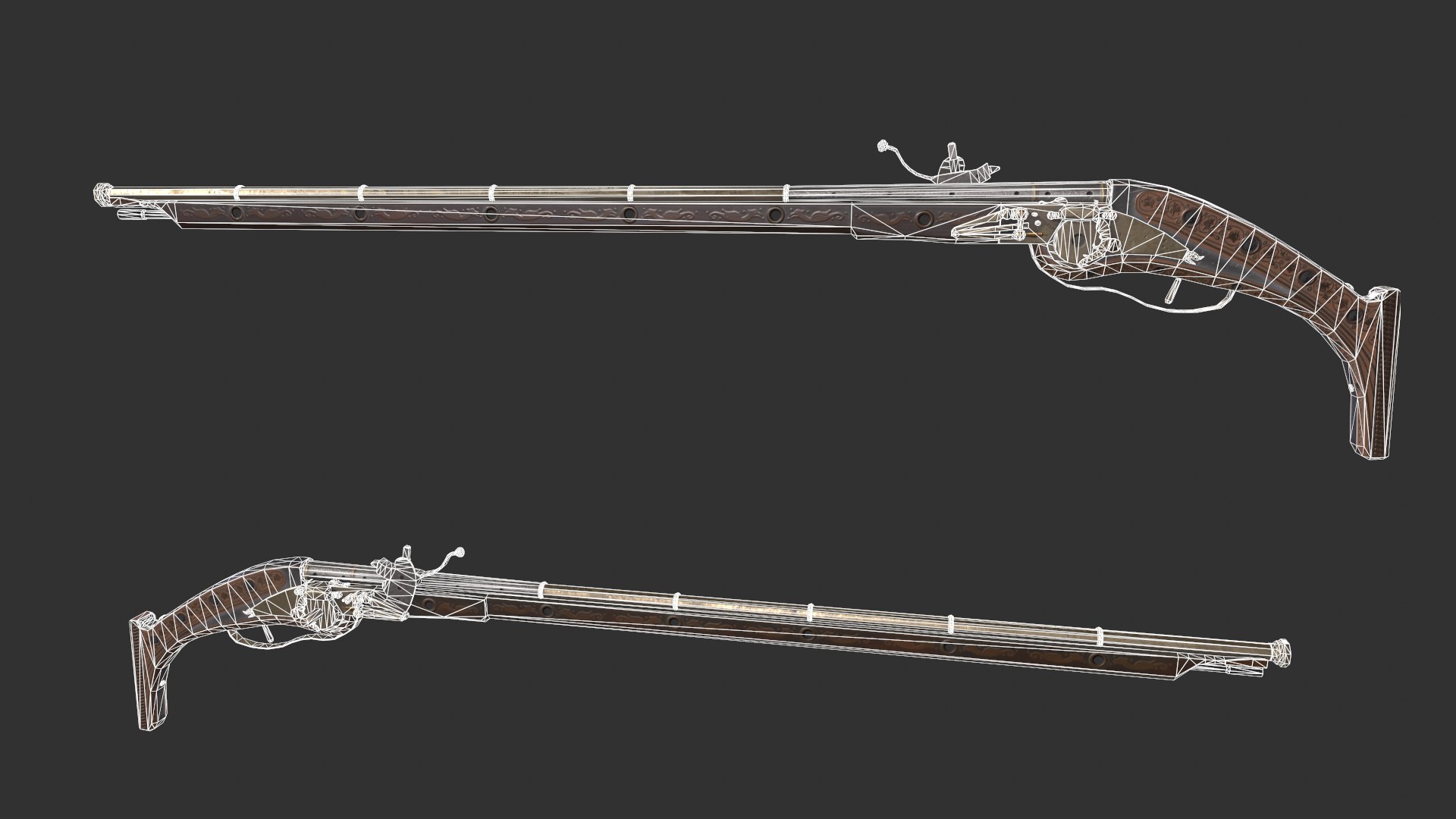 Ornate Musket 3D Model - TurboSquid 1982849