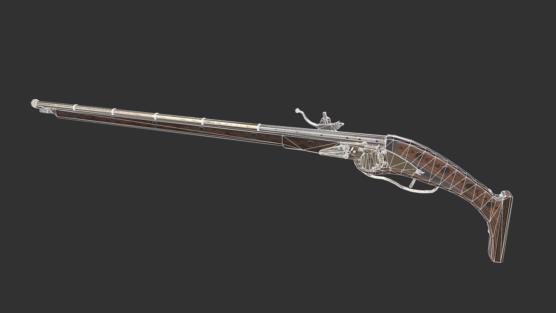 Ornate Musket 3D Model - TurboSquid 1982849