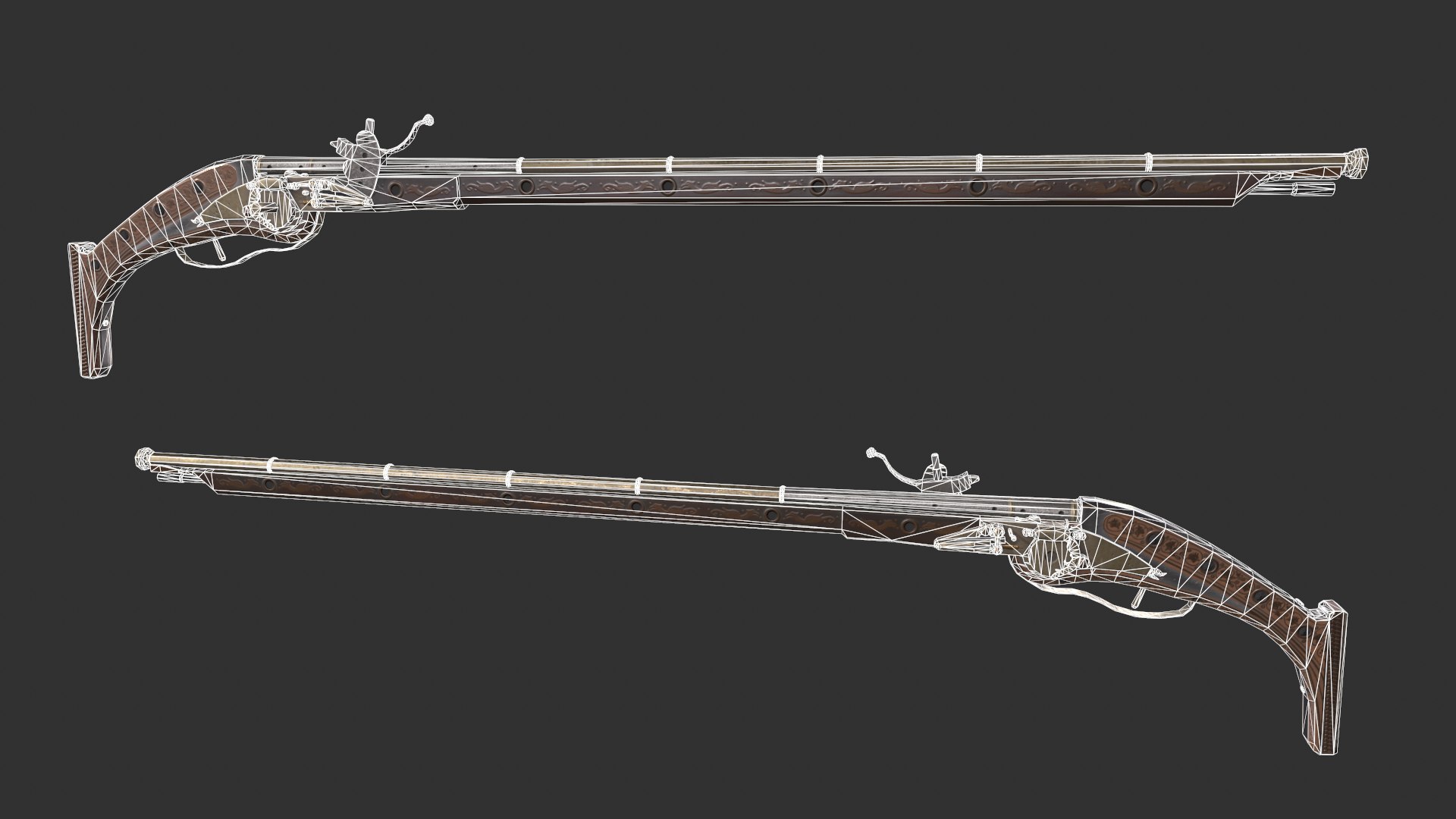 Ornate Musket 3D Model - TurboSquid 1982849
