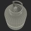 3d Model Gas Cylinder Red