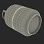 3d Model Gas Cylinder Red