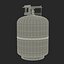 3d Model Gas Cylinder Red