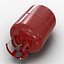 3d Model Gas Cylinder Red