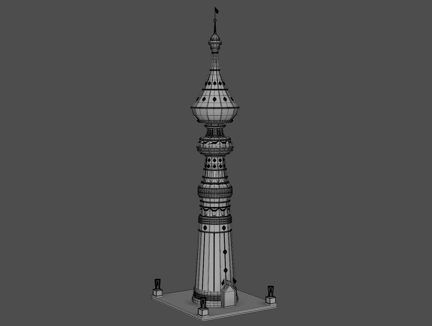 Fantasy Ancient Tower 3D - TurboSquid 1990534