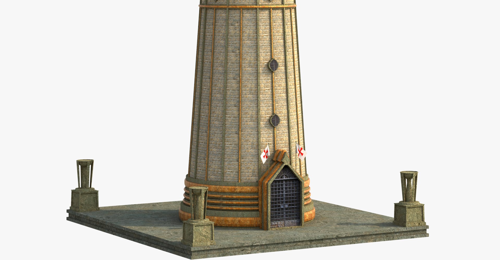 Fantasy Ancient Tower 3D - TurboSquid 1990534