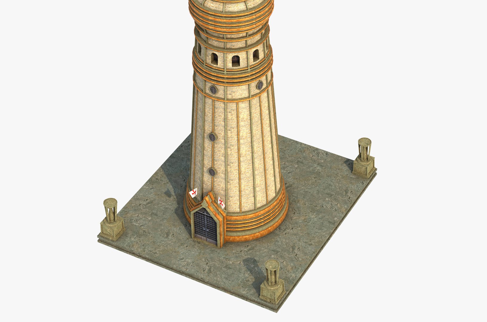 Fantasy Ancient Tower 3D - TurboSquid 1990534