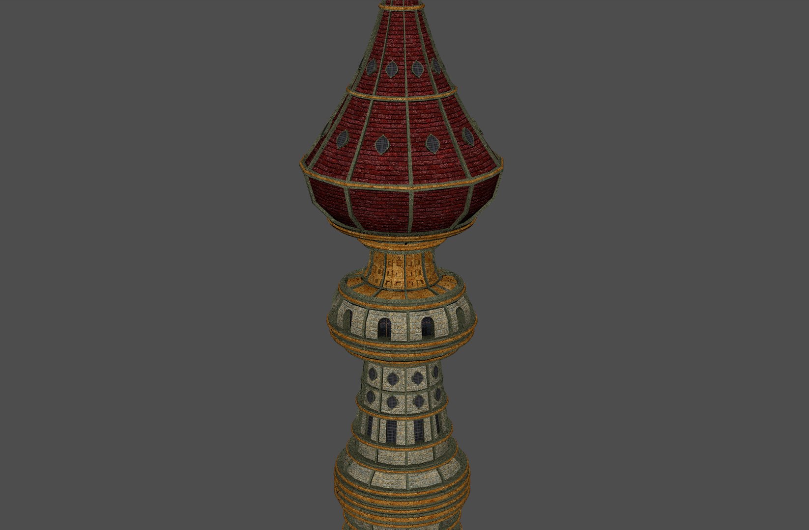 Fantasy Ancient Tower 3D - TurboSquid 1990534