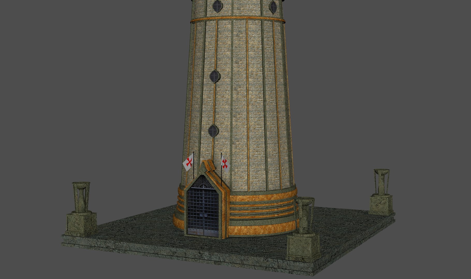 Fantasy Ancient Tower 3D - TurboSquid 1990534