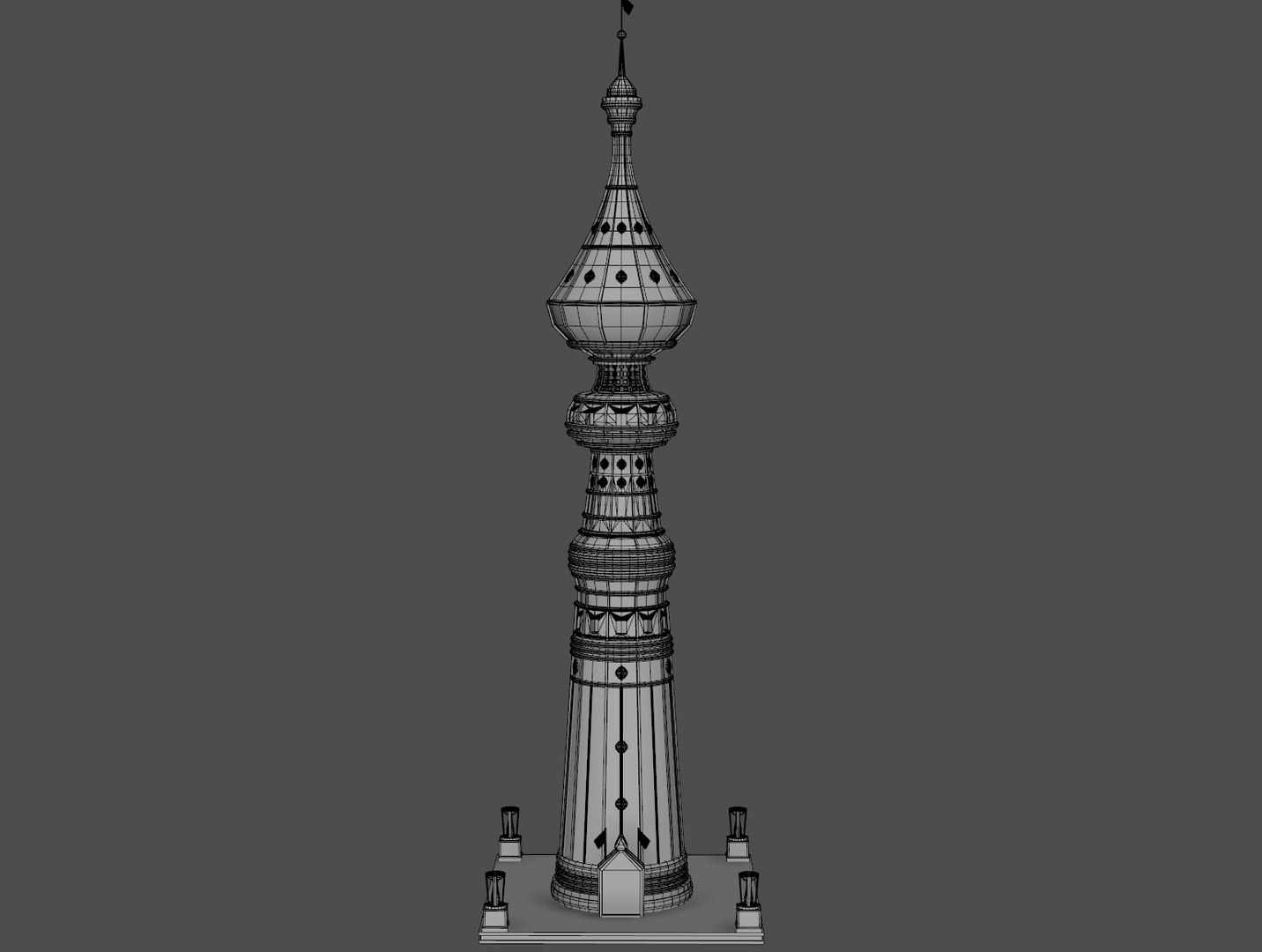 Fantasy Ancient Tower 3D - TurboSquid 1990534