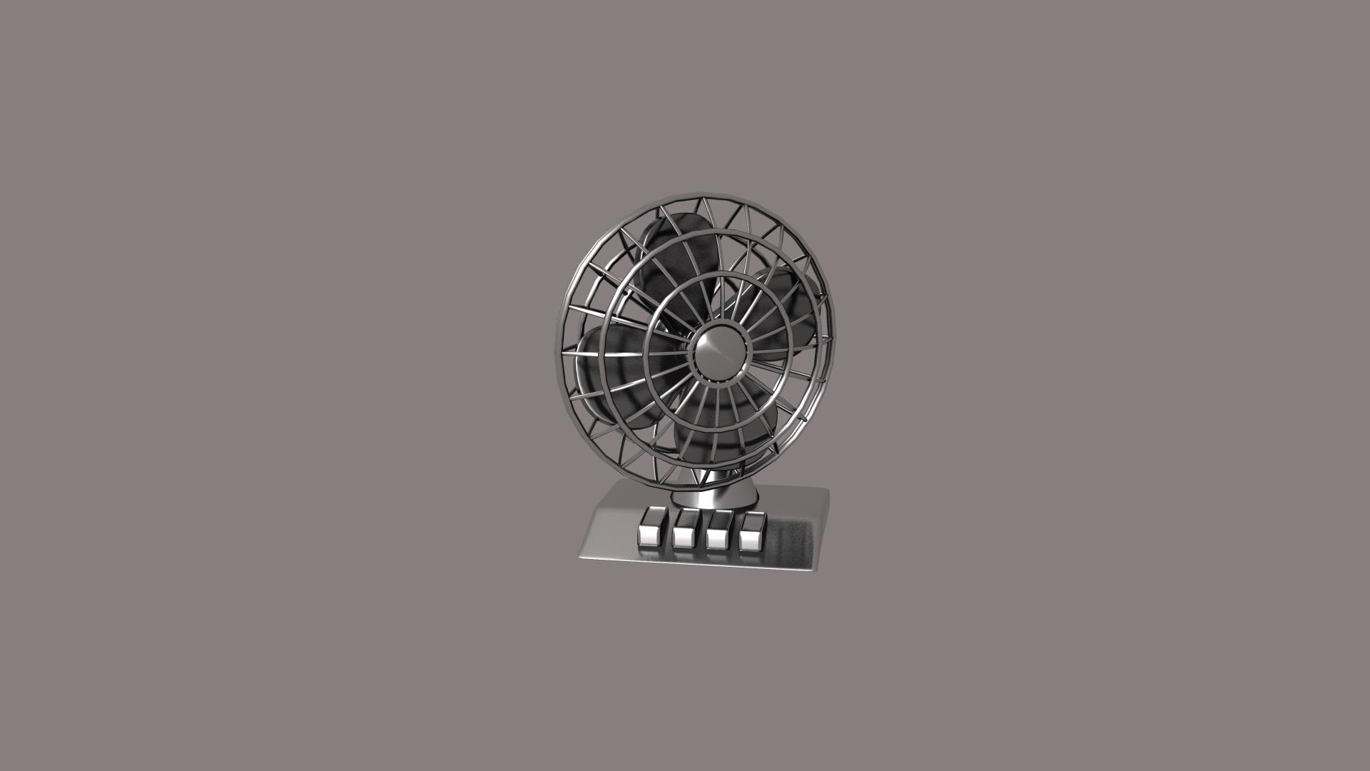 table fan 3d model