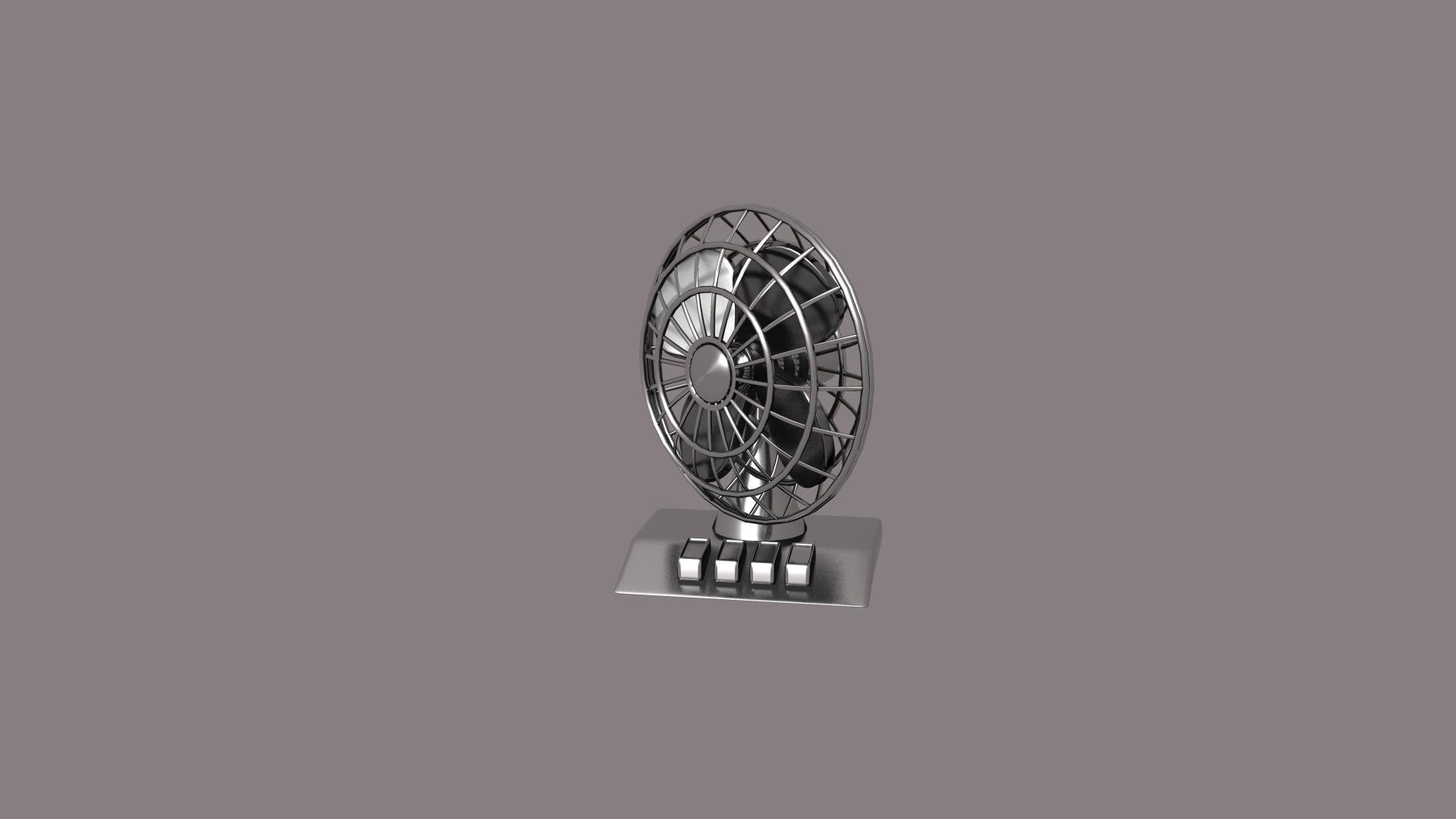 table fan 3d model
