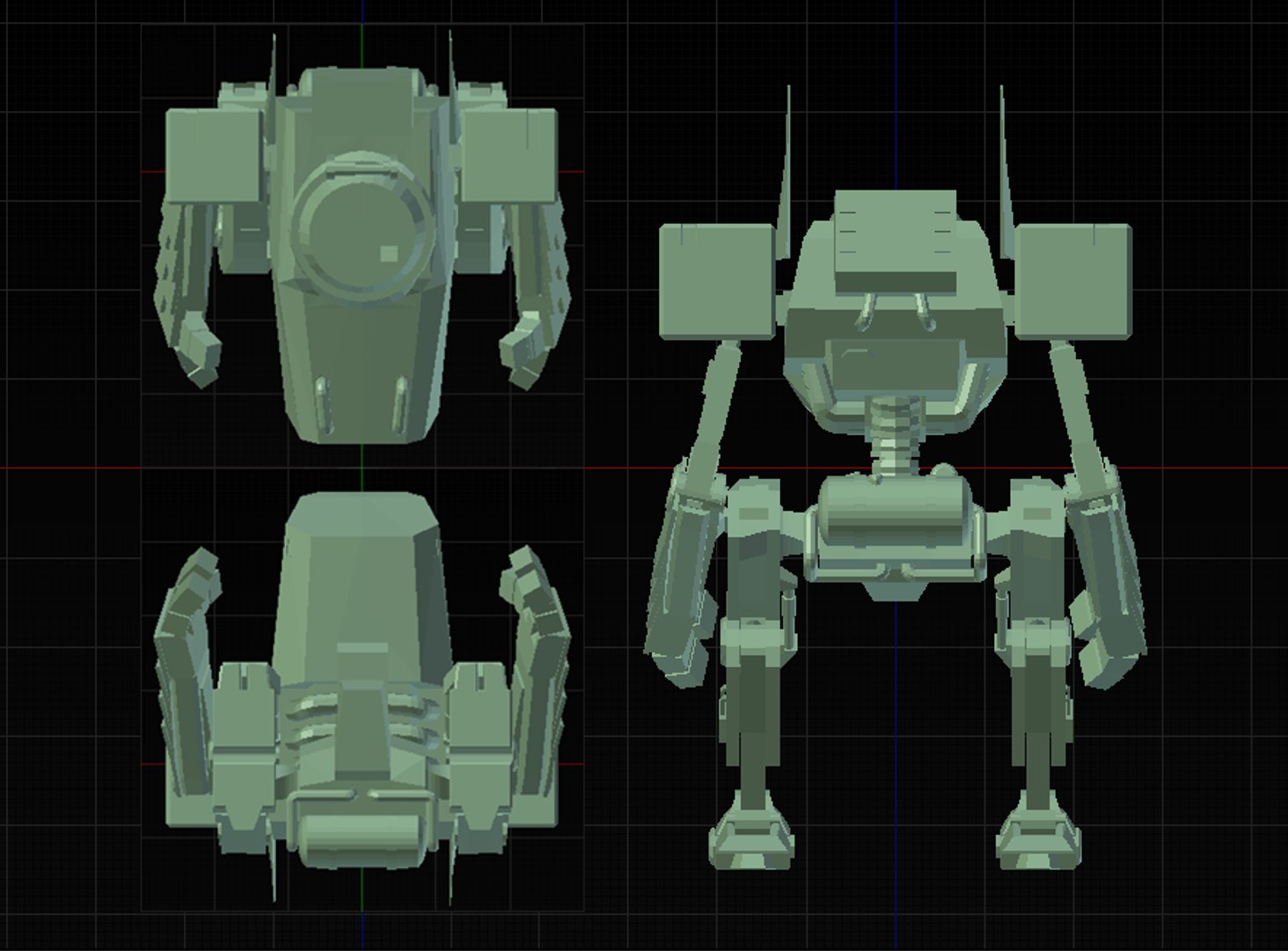 Free 3D Mech Digitigrade Rigged - TurboSquid 1294042