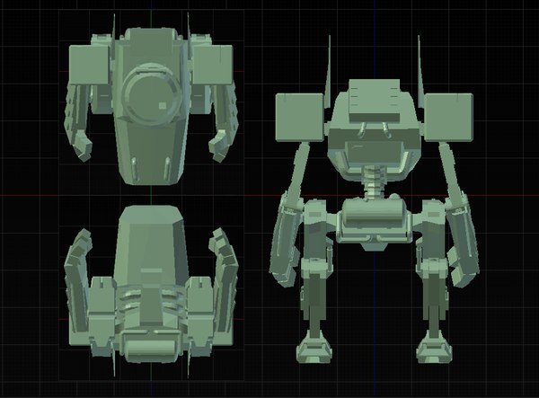 Free 3D mech digitigrade rigged - TurboSquid 1294042