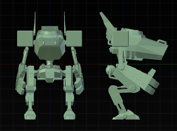 Free 3D mech digitigrade rigged - TurboSquid 1294042