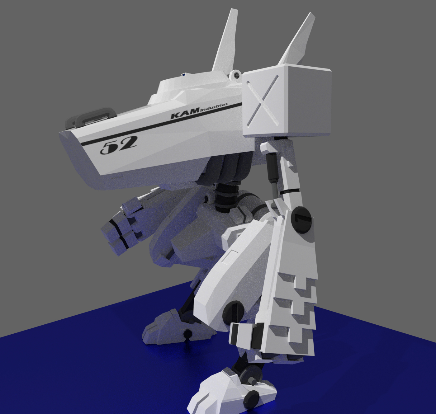 Free 3D mech digitigrade rigged - TurboSquid 1294042