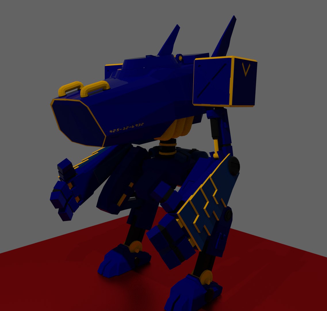 Free 3D Mech Digitigrade Rigged - TurboSquid 1294042
