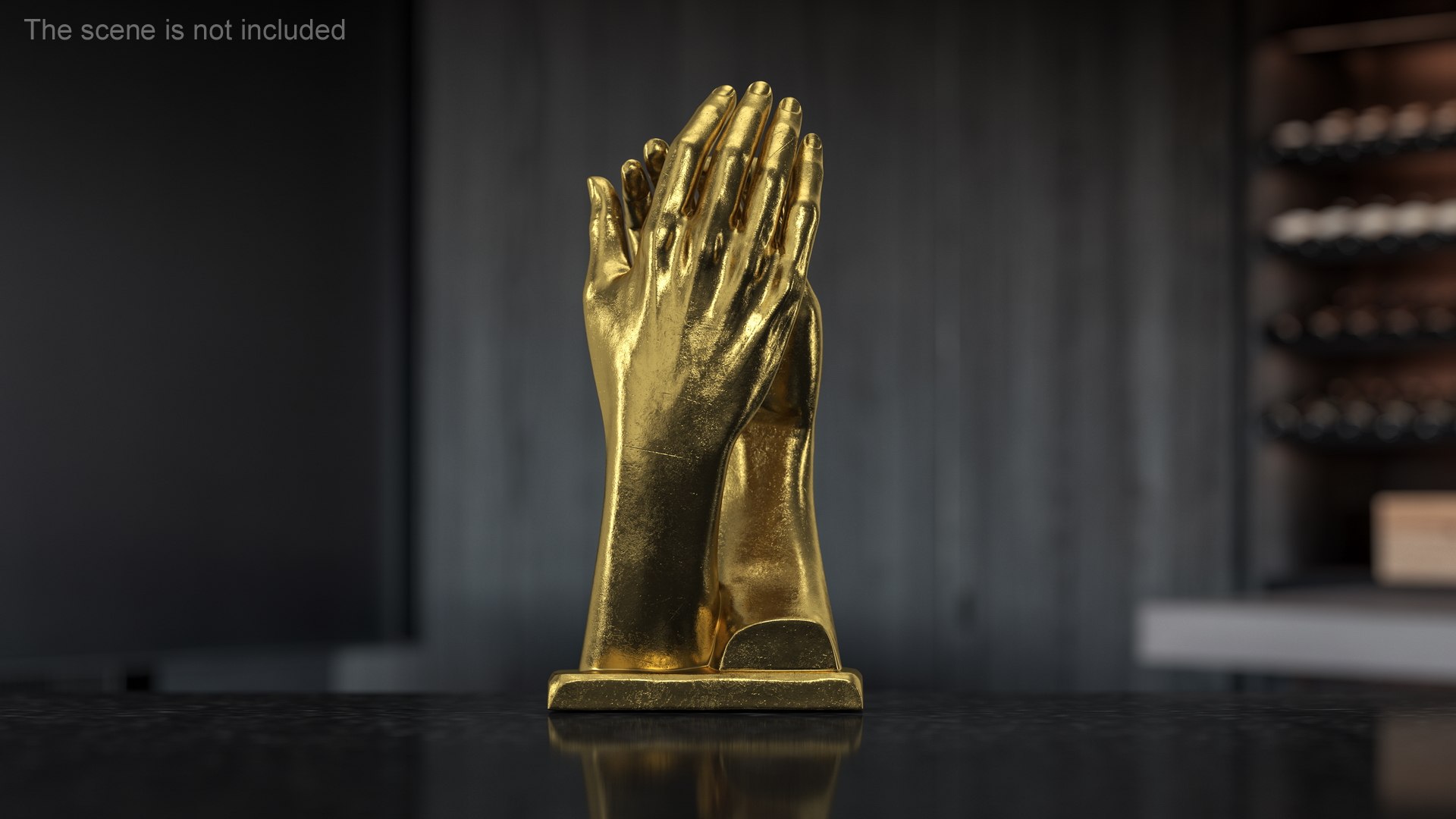 3D Hands Sculpture Gold - TurboSquid 1944883