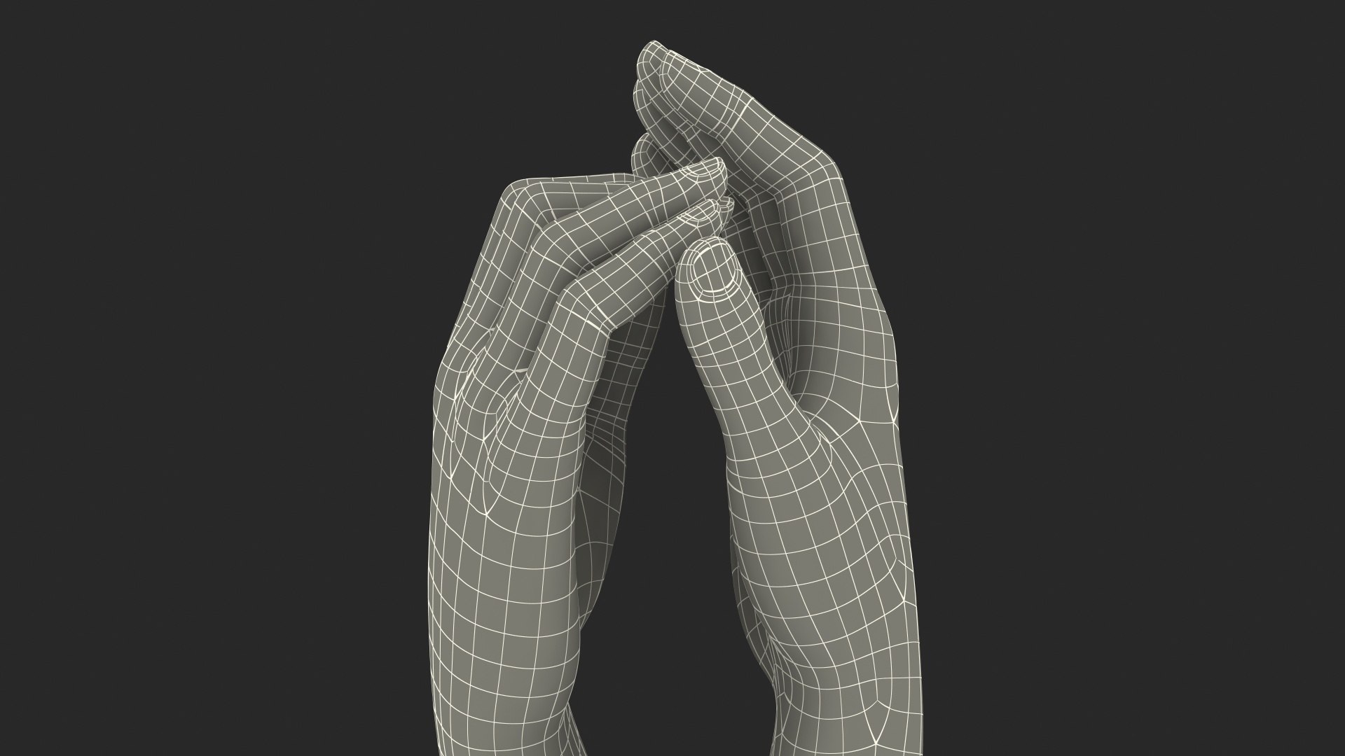 3D Hands Sculpture Gold - TurboSquid 1944883