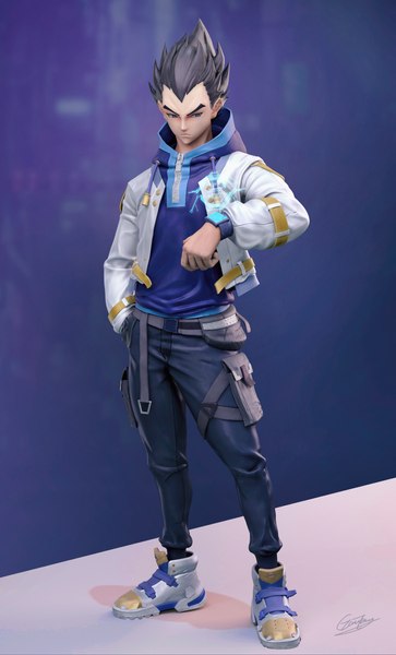 modelo 3d Rediseño de Vegeta: Escena Maya y escultura en ZBrush ...