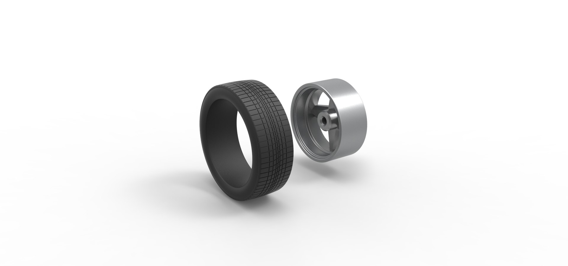 Diecast Car Wheel 9 Scale 1 To 25 3D Model - TurboSquid 2206214