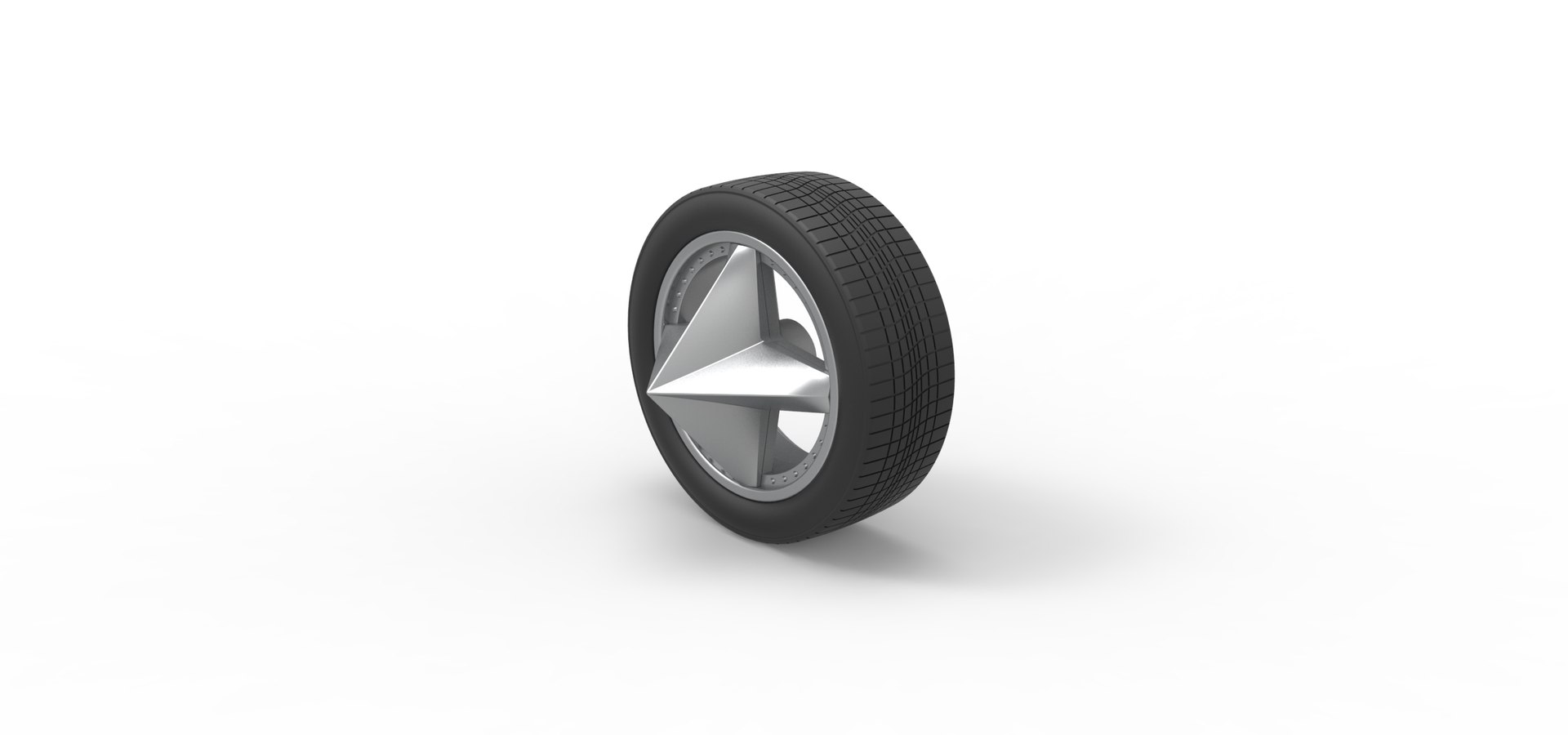 Diecast Car Wheel 9 Scale 1 To 25 3D Model - TurboSquid 2206214