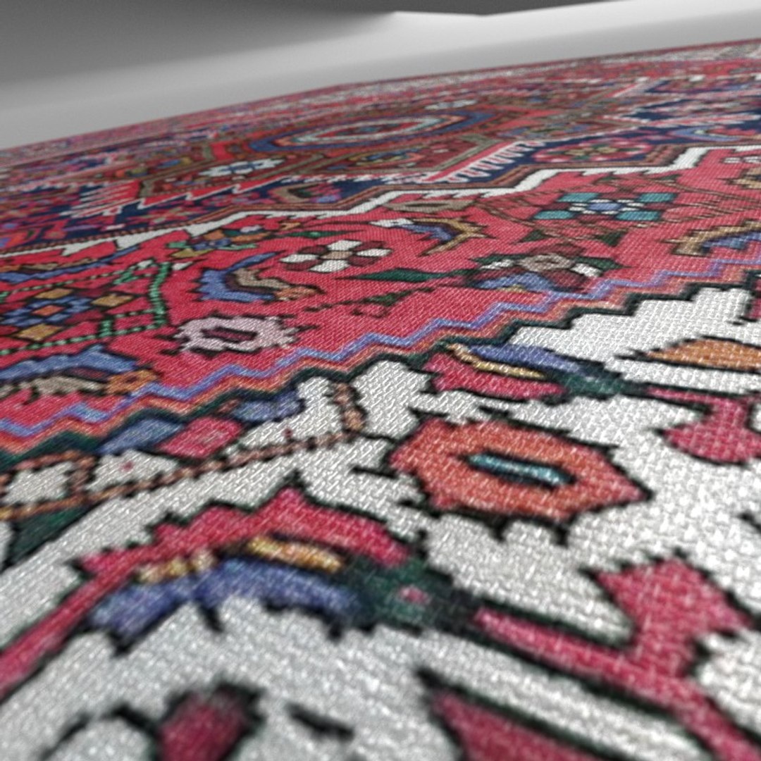 Realistic Persian Carpet 3d Model