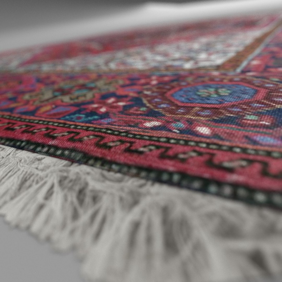 Realistic Persian Carpet 3d Model