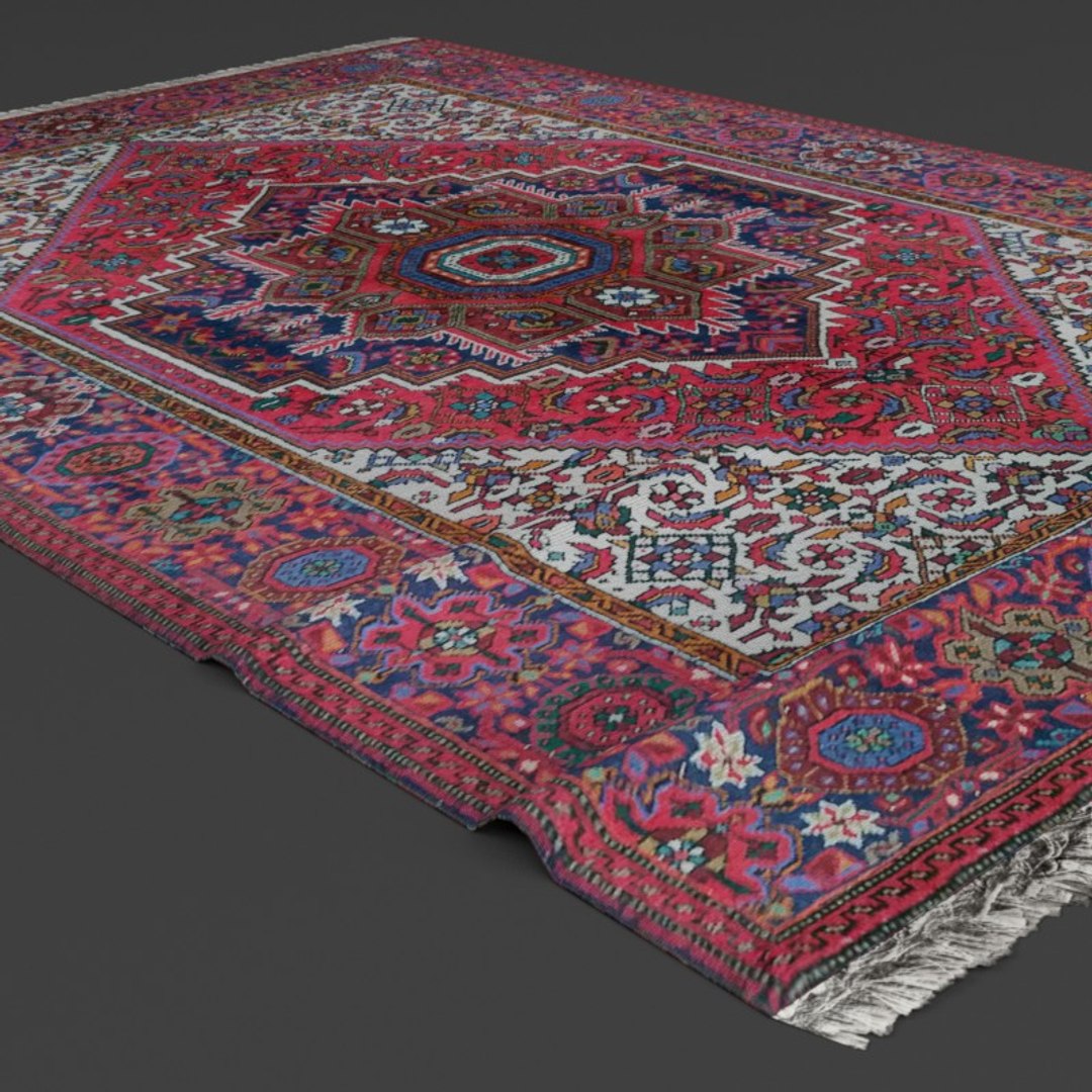 Realistic Persian Carpet 3d Model
