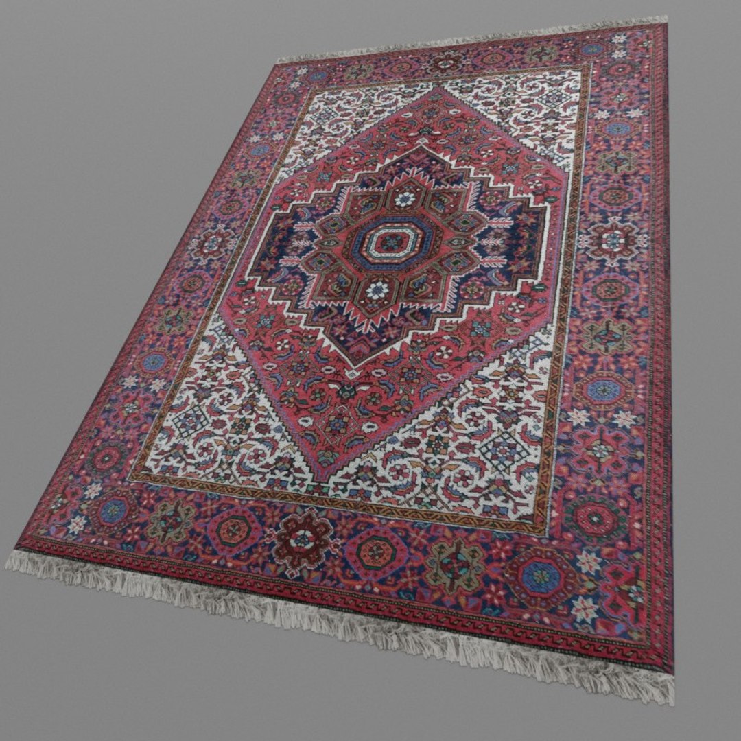 Realistic Persian Carpet 3d Model