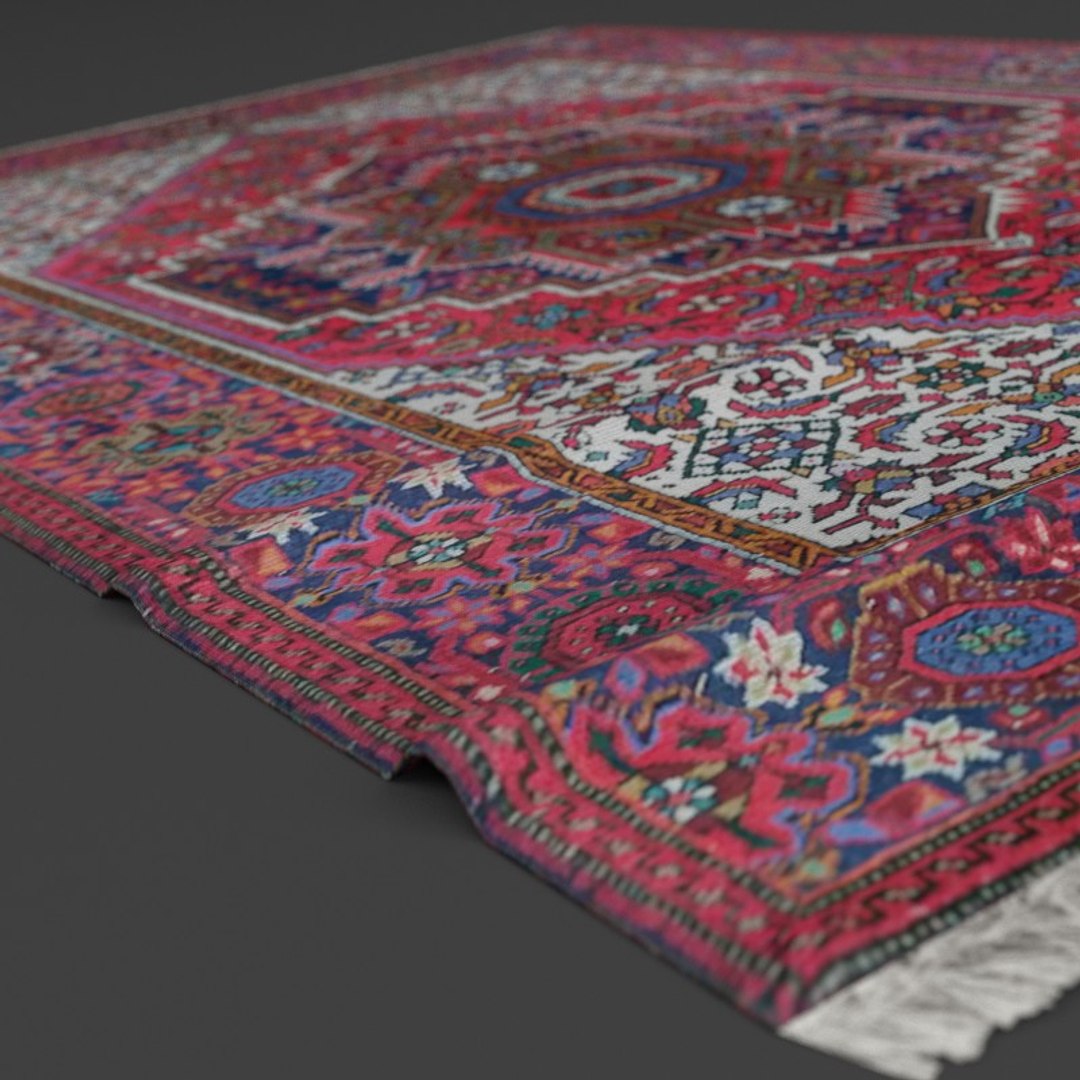 Realistic Persian Carpet 3d Model
