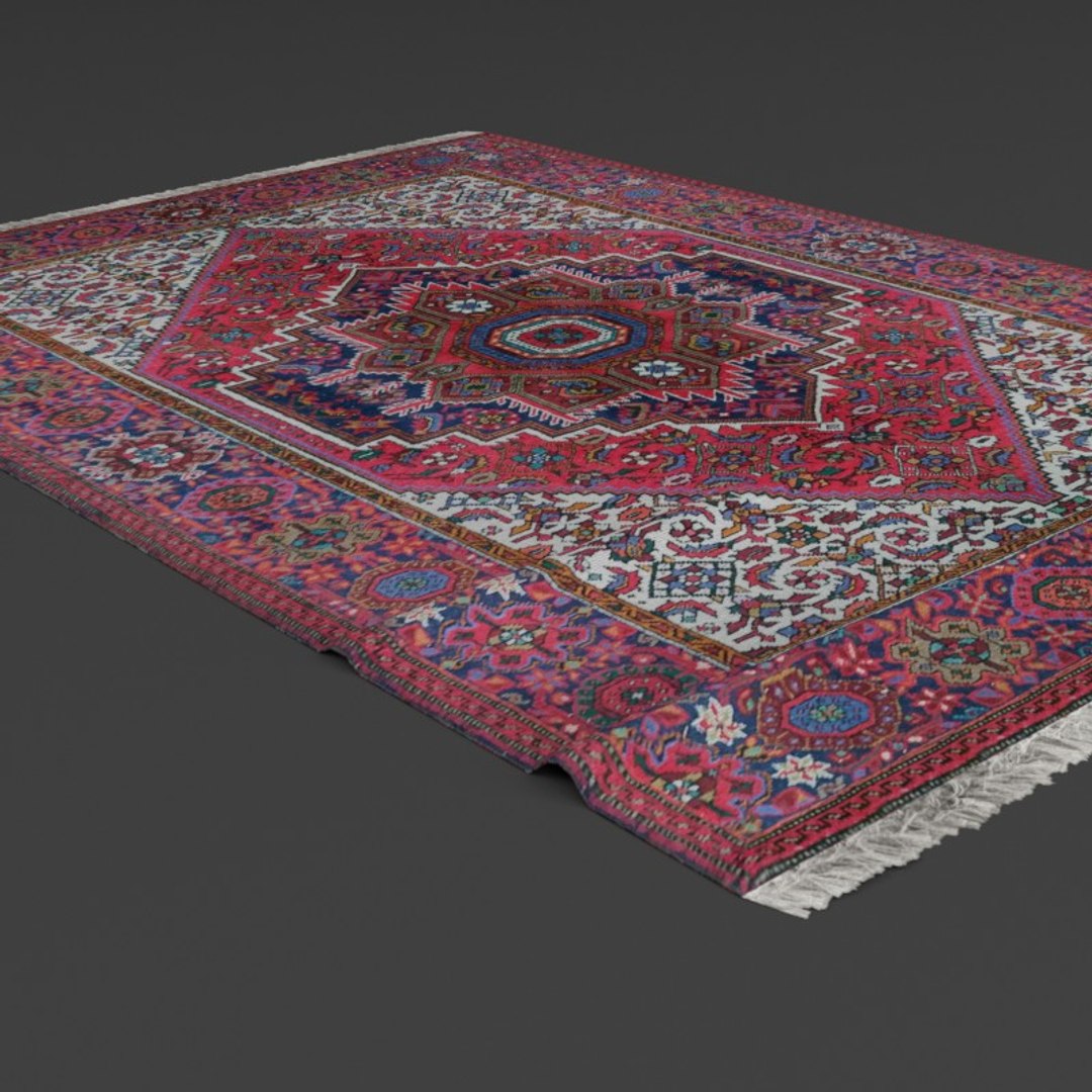 Realistic Persian Carpet 3d Model