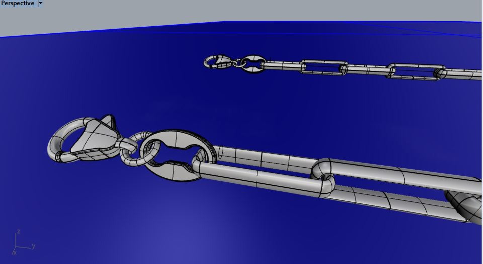 3D Chains Italian Necklaces Model - TurboSquid 1661404