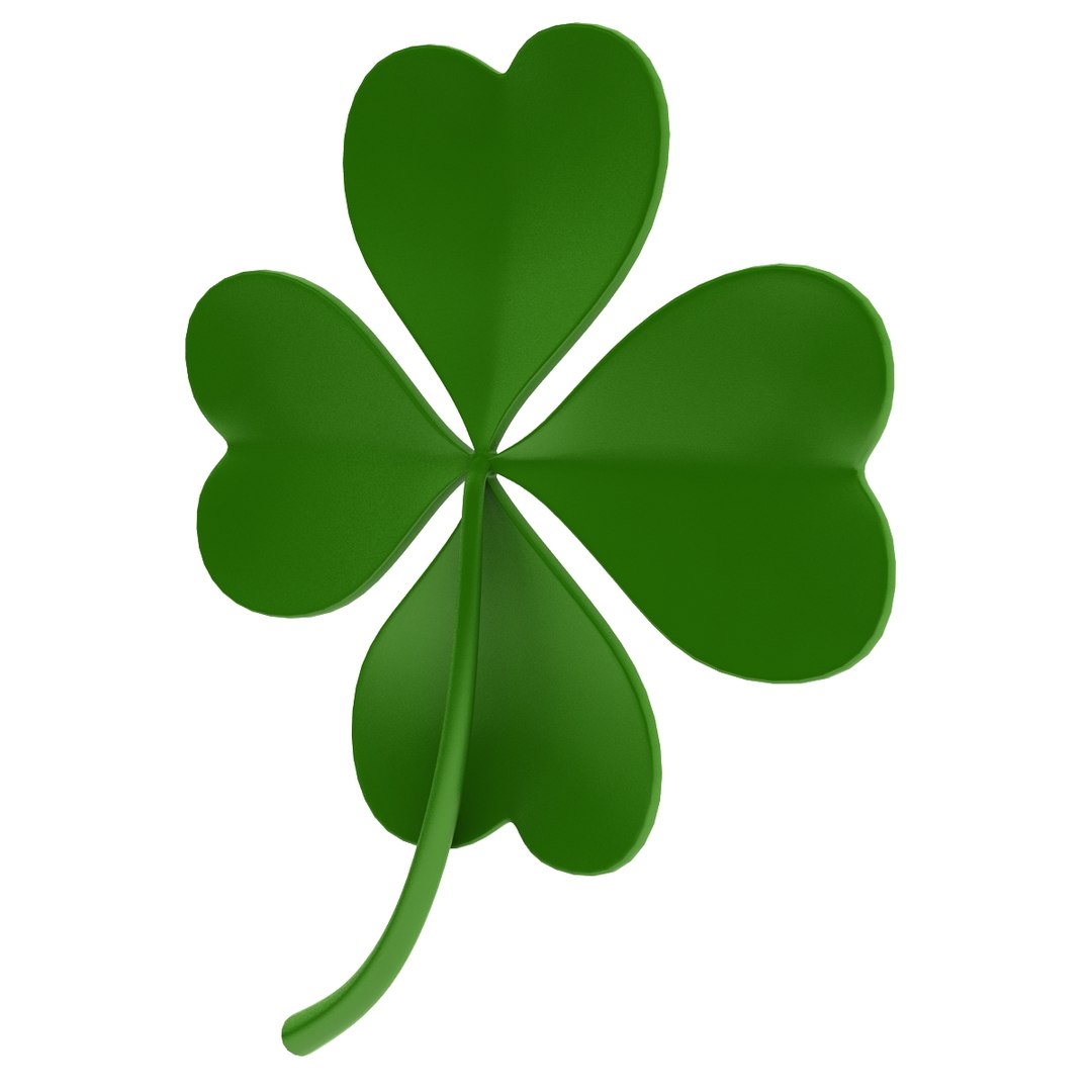 3d Model Lucky Clover Luck